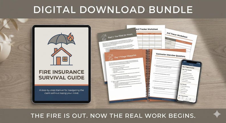 House Fire Insurance Claim Survival Guide - Etsy