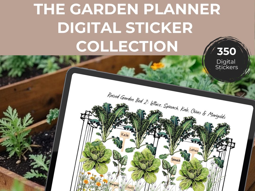 Garden Planner Stickers | Fruits, Vegetables, Herbs (digital Download ...