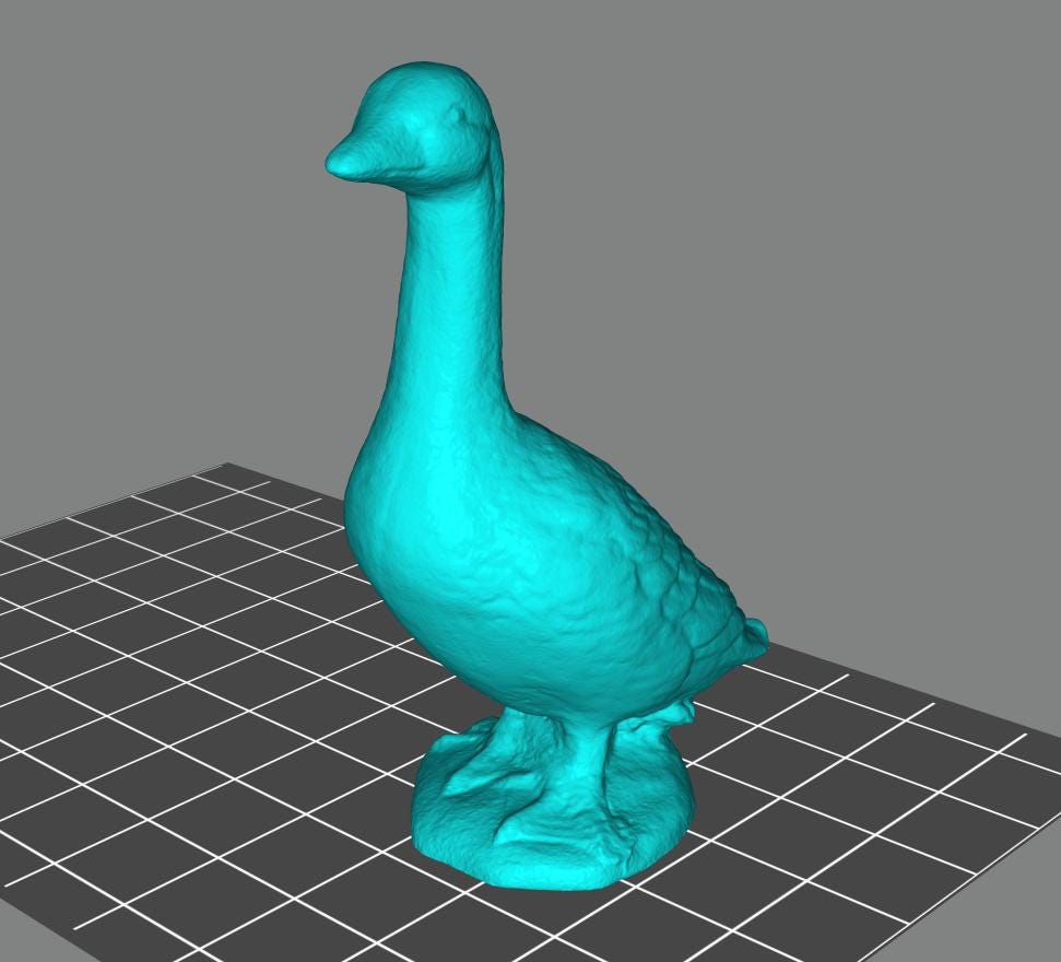 3D Scanned Porch Goose With Magnet and Keychain STL Files - Etsy