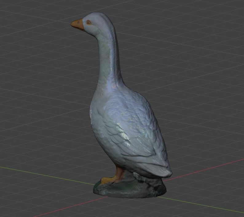 3D Scanned Porch Goose With Magnet and Keychain STL Files - Etsy