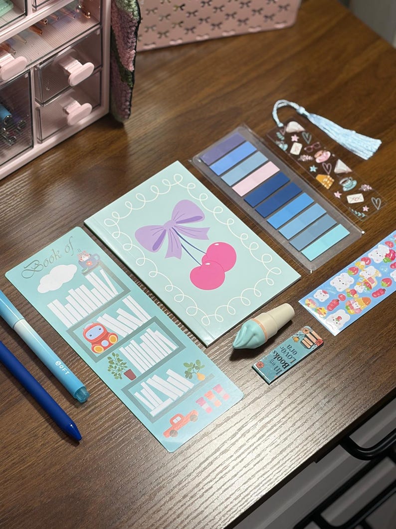 Blue Mini Color Themed Stationary Bundles - Etsy