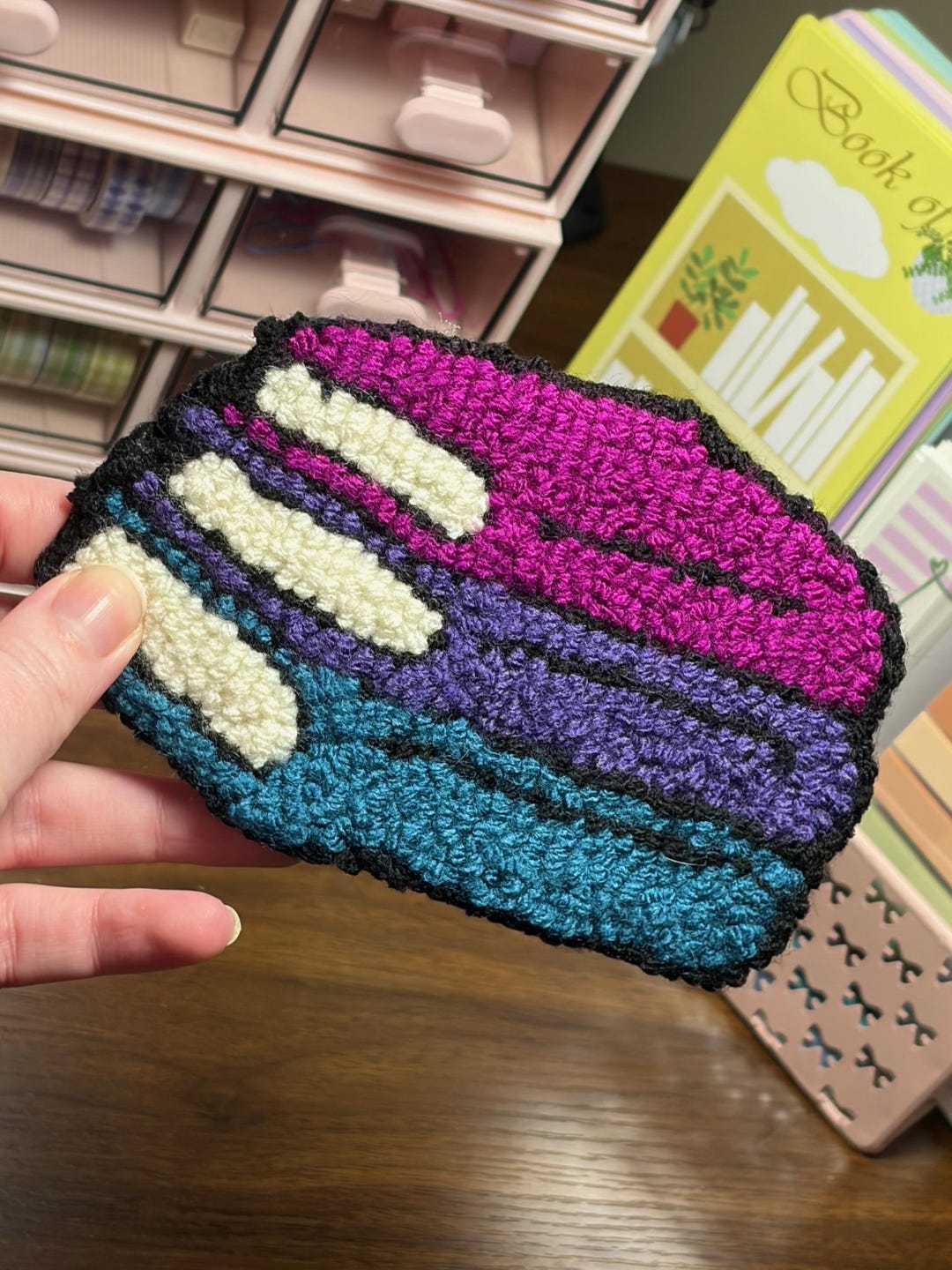 Bookish Punch Needle Coasters/mug Rugs - Etsy