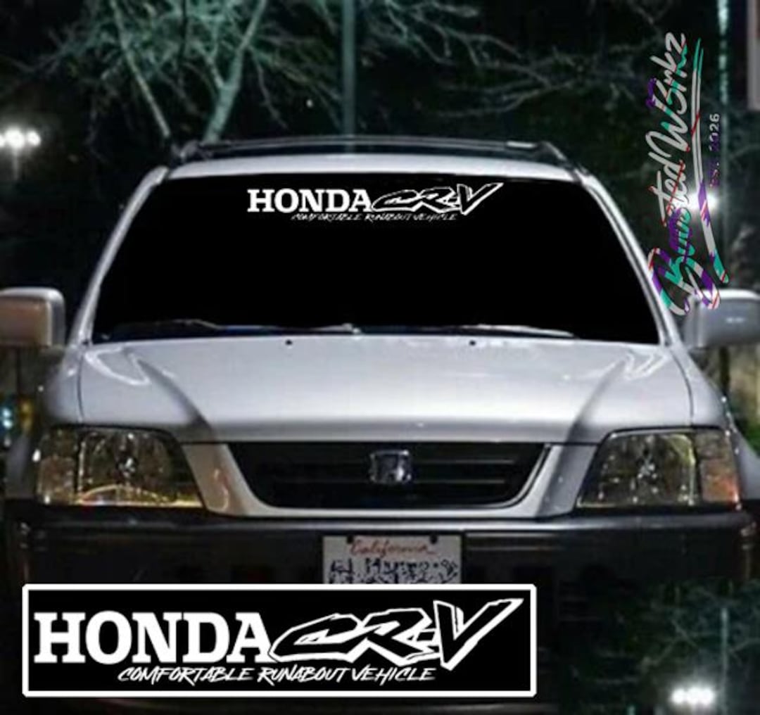 Honda Cr-v 97+ Retro Runabout Style Banner Sticker - Etsy