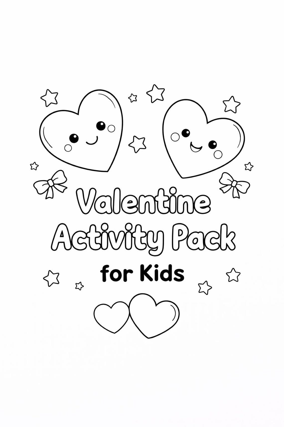 Valentine Activity Pack for Kids | Printable Valentine Games | Cut and ...