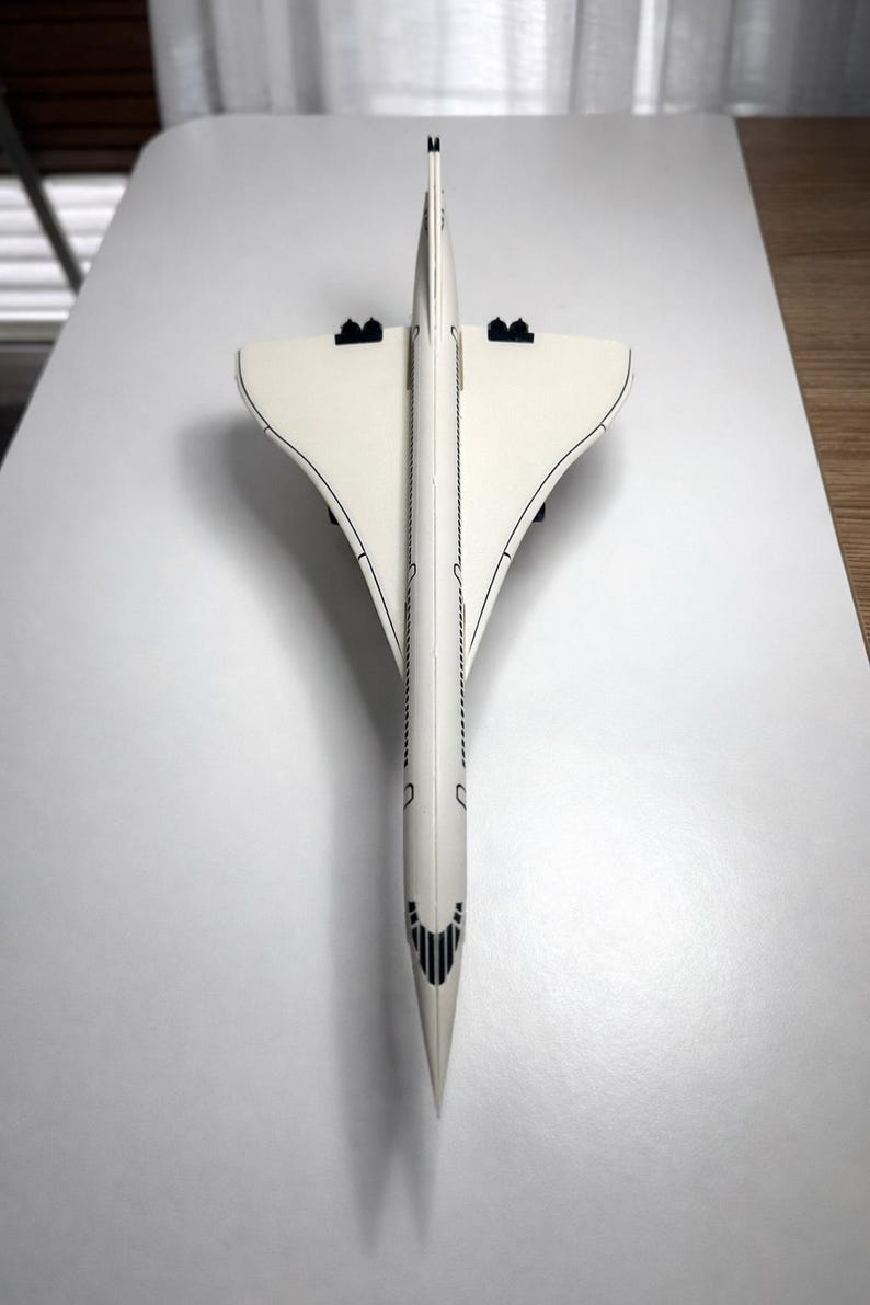 Concorde Supersonic Jet 3D Printed Model Kit – Unassembled DIY Aircraft ...