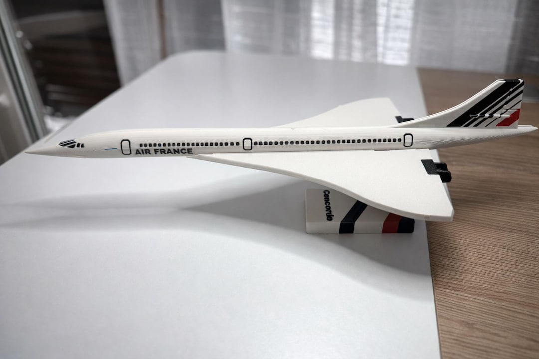 Concorde Supersonic Jet 3D Printed Model Kit – Unassembled DIY Aircraft ...