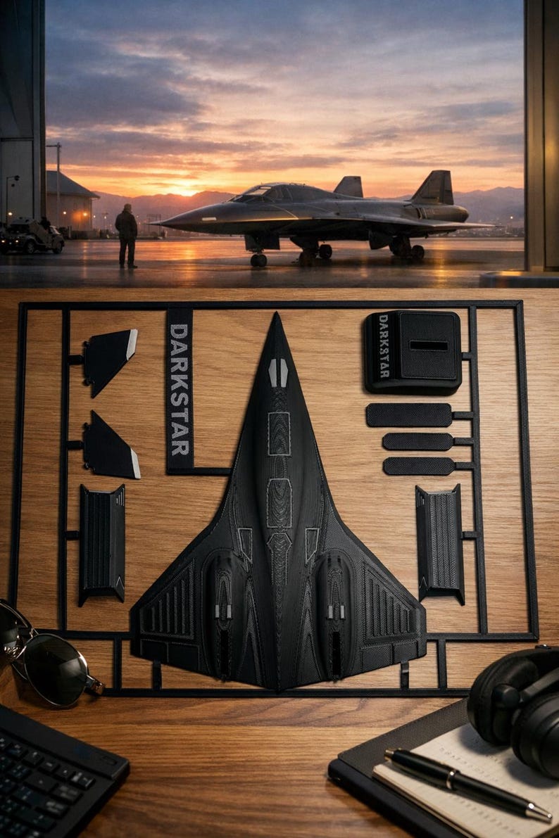 Darkstar Stealth Jet Model Kit (3D Printed) – Build-it-yourself ...
