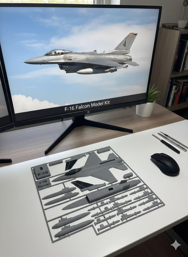 F-16 Falcon 3D Printed Model Kit – DIY Aviation Gift - Etsy