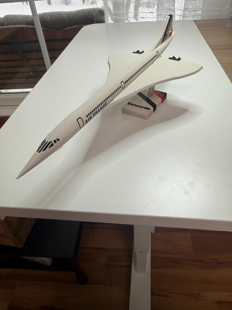 Concorde Supersonic Jet 3D Printed Model Kit – Unassembled DIY Aircraft ...