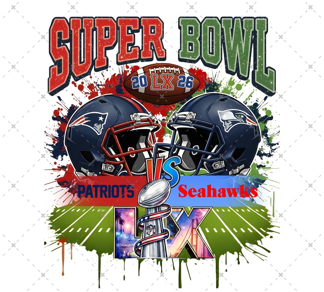 Super Bowl Seahawks Vs Patriots PNG: Fan Merch Digital Download (300 ...