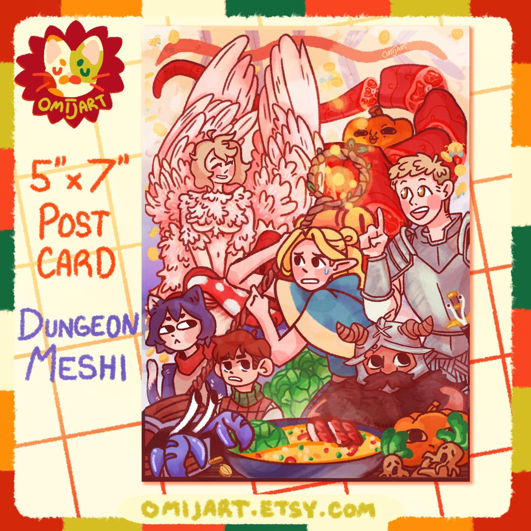 Dunmeshi Anime Postcard - Etsy