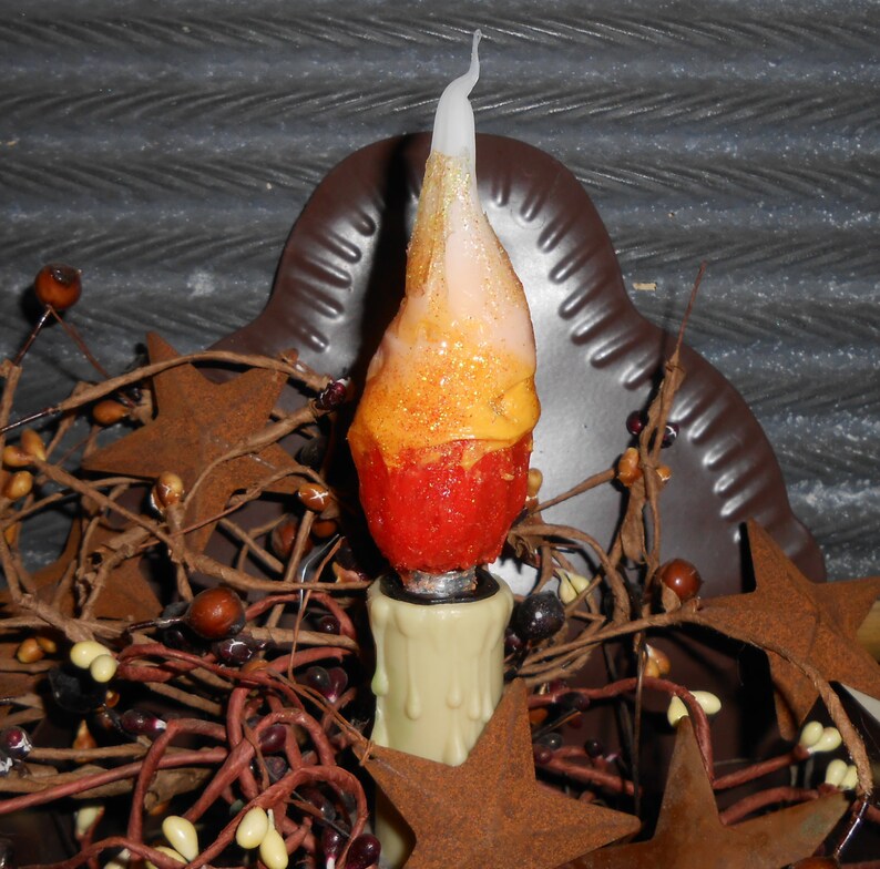 Candy Corn Fall Silicone Handcrafted 7 Watt Led Light Bulb - Etsy