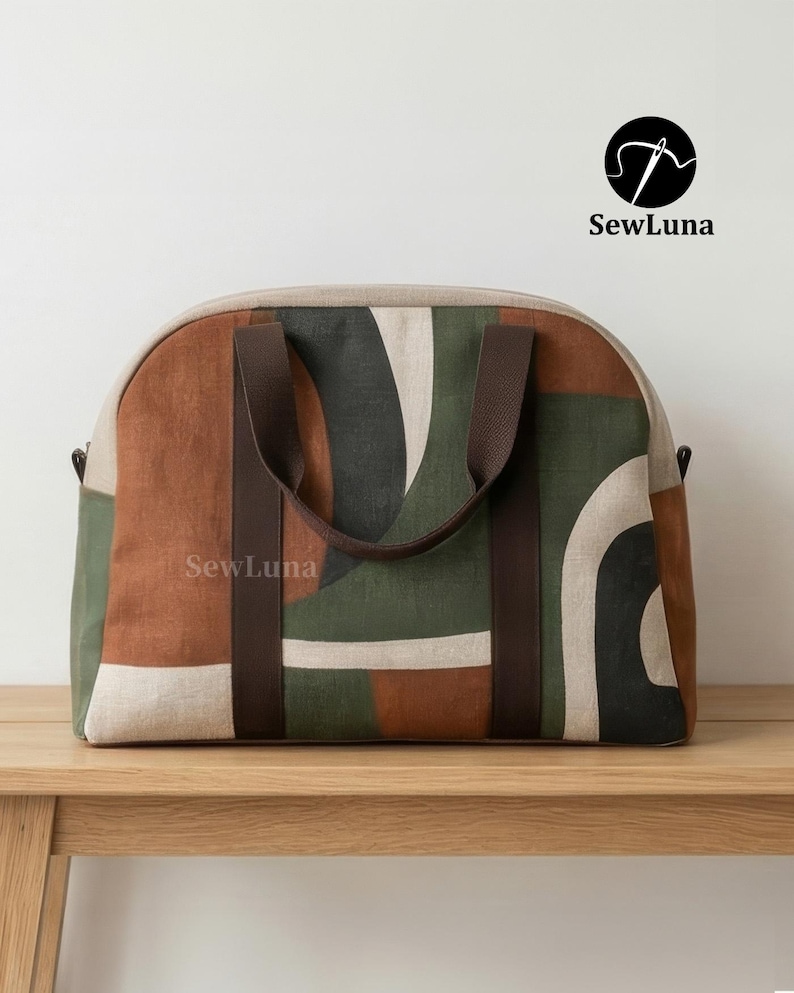 Arched Duffle Bag PDF Sewing Pattern |weekender Travel Bag Tutorial ...
