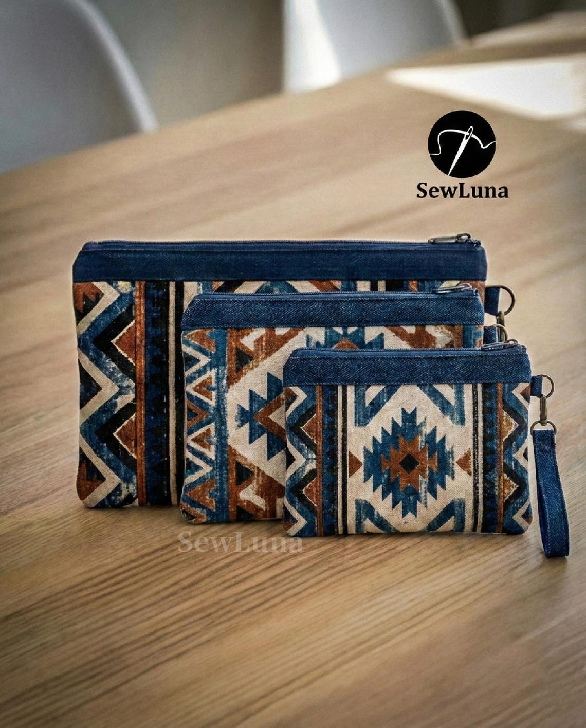 Fable Wristlet Clutches PDF Sewing Pattern | 3 Sizes, Beginner Zipper ...