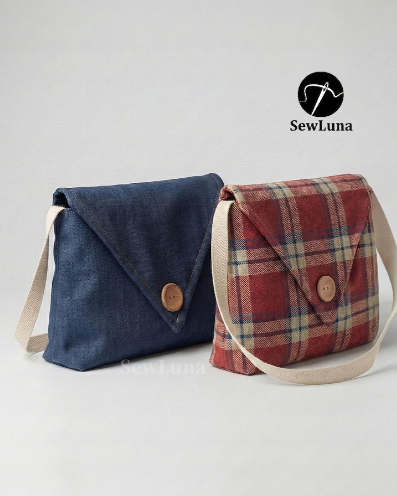 Nora Envelope Bag Sewing Pattern | Beginner DIY Crossbody Purse | DIY ...