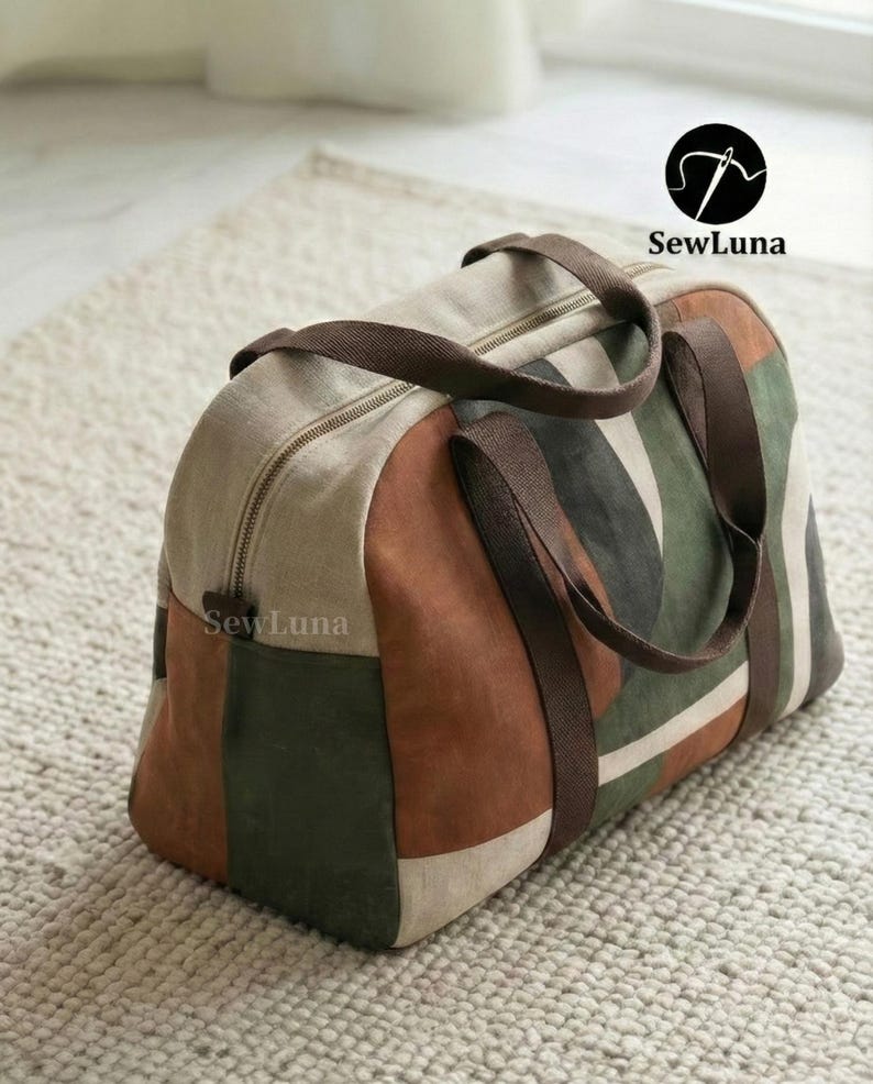 Arched Duffle Bag PDF Sewing Pattern |weekender Travel Bag Tutorial ...
