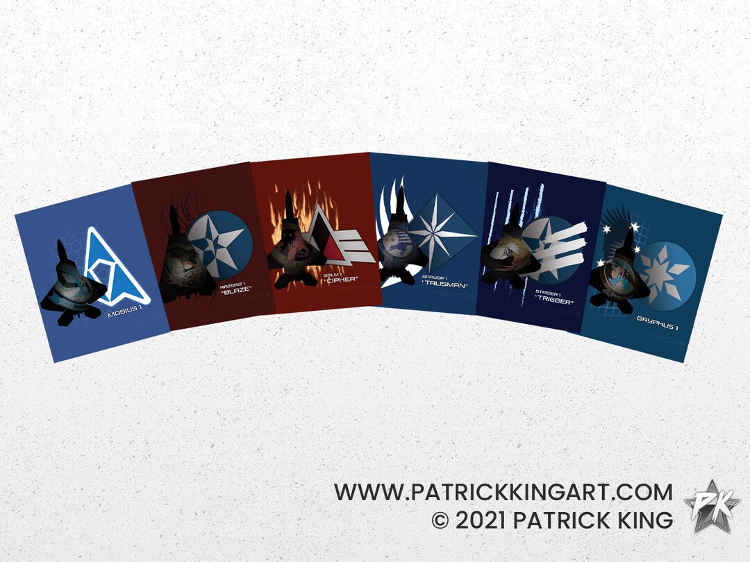 Ace Combat Heroes of Strangereal Stickers Fighter Plane - Etsy