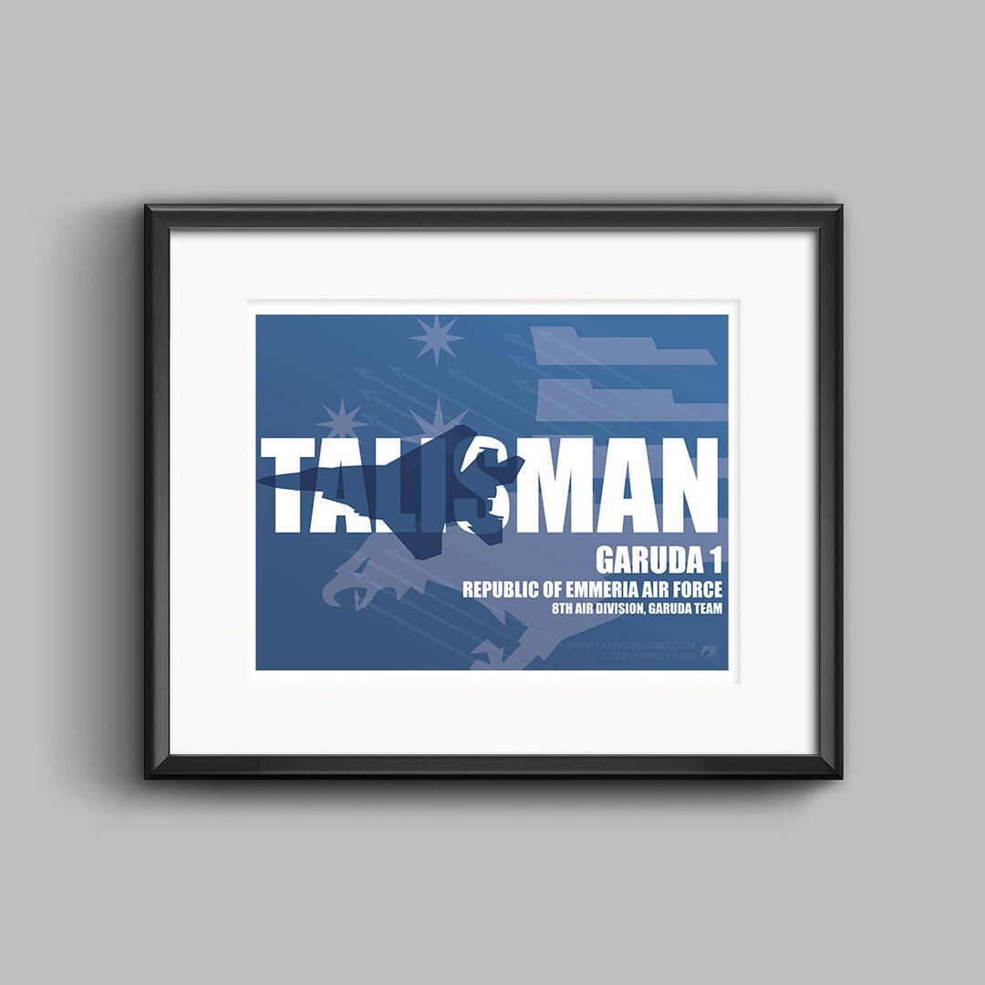 Talisman - Ace Combat 6 Art Print and Sticker - Ace Combat, Video Game ...