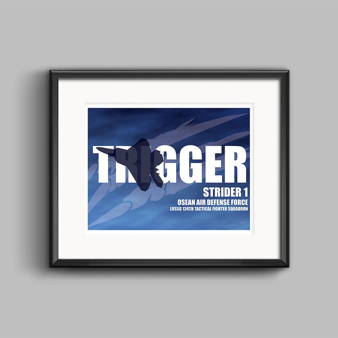 Trigger - Ace Combat 7 Art Print and Sticker - Ace Combat, Video Game ...