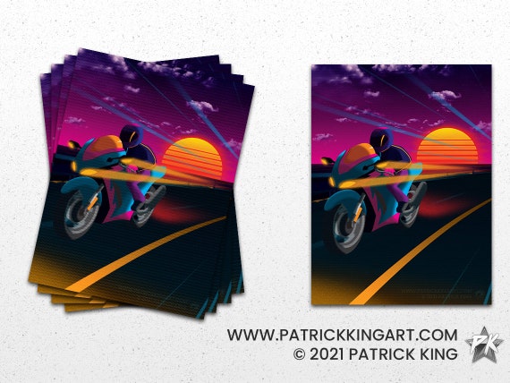 Oceanside Sticker Synthwave Vaporwave Outrun 80s Retro - Etsy