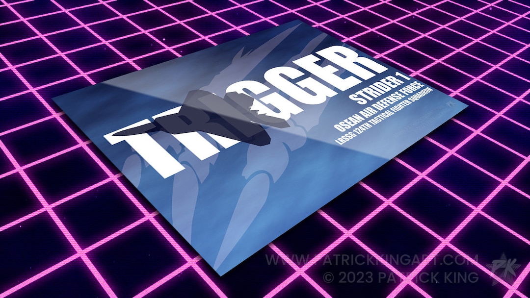 Ace Combat 7 Trigger Vinyl Sticker Fighter Plane, Video Game, Gaming ...