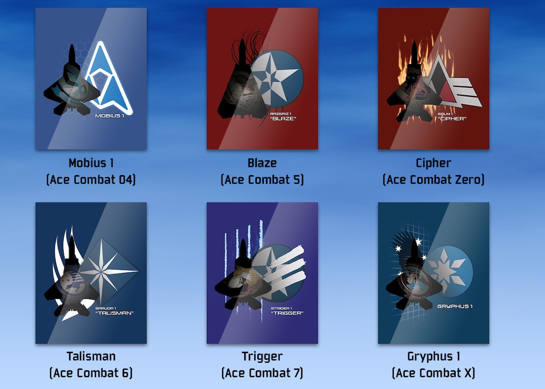 Ace Combat Heroes of Strangereal Stickers - Fighter Plane, Video Game ...