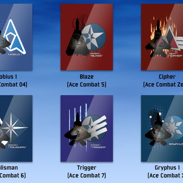 Ace Combat Stickers - Etsy