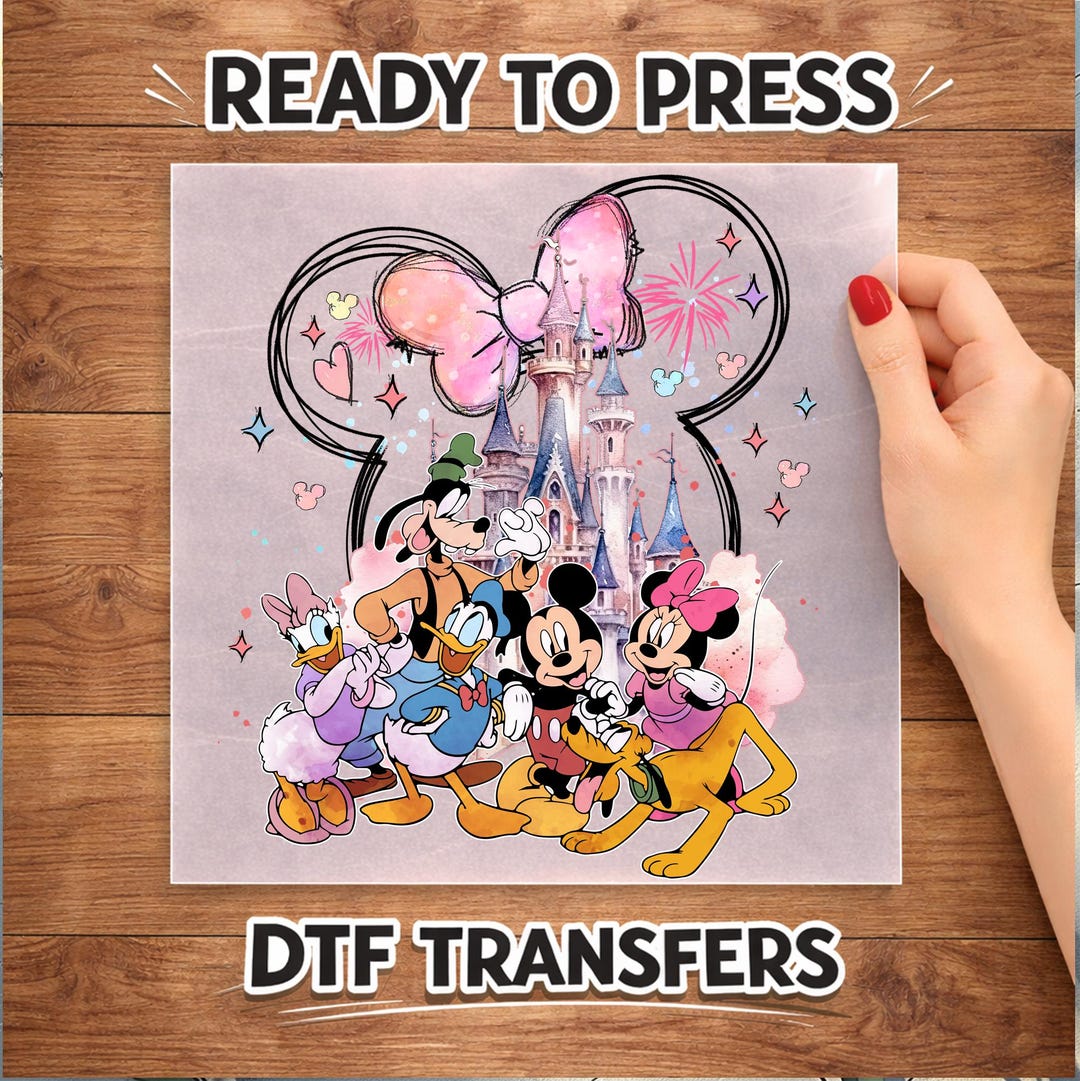 Disney Fairy Tale Friends DTF Transfer Ready to Press – Disney DTF ...