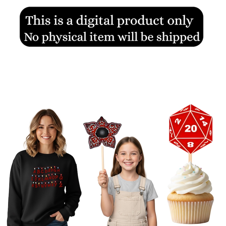 Stranger Things PNG Bundle, PNG Clipart Bundle, Stranger Pngs, Digital ...