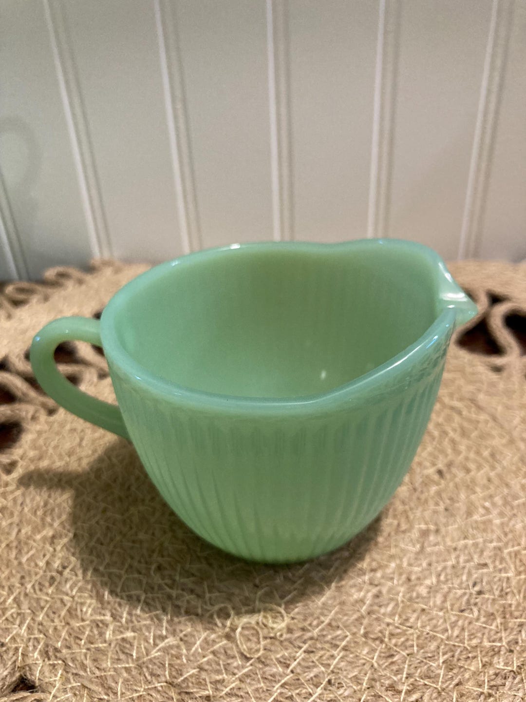 Vintage Fire King Jadeite Jane Ray Creamer - Etsy