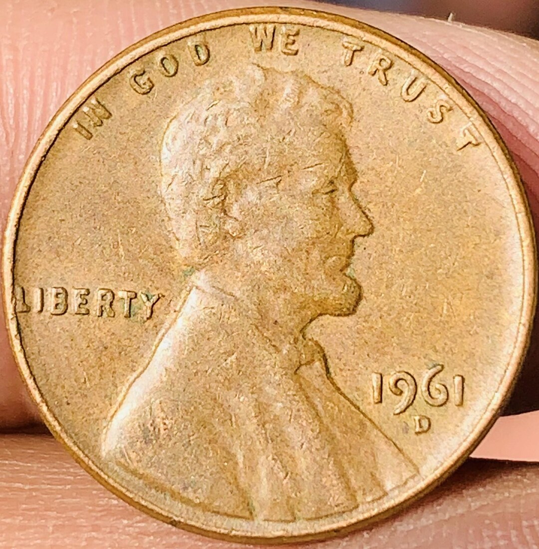 1961 D Lincoln Penny | Denver Mint US Cent Collectible - Etsy