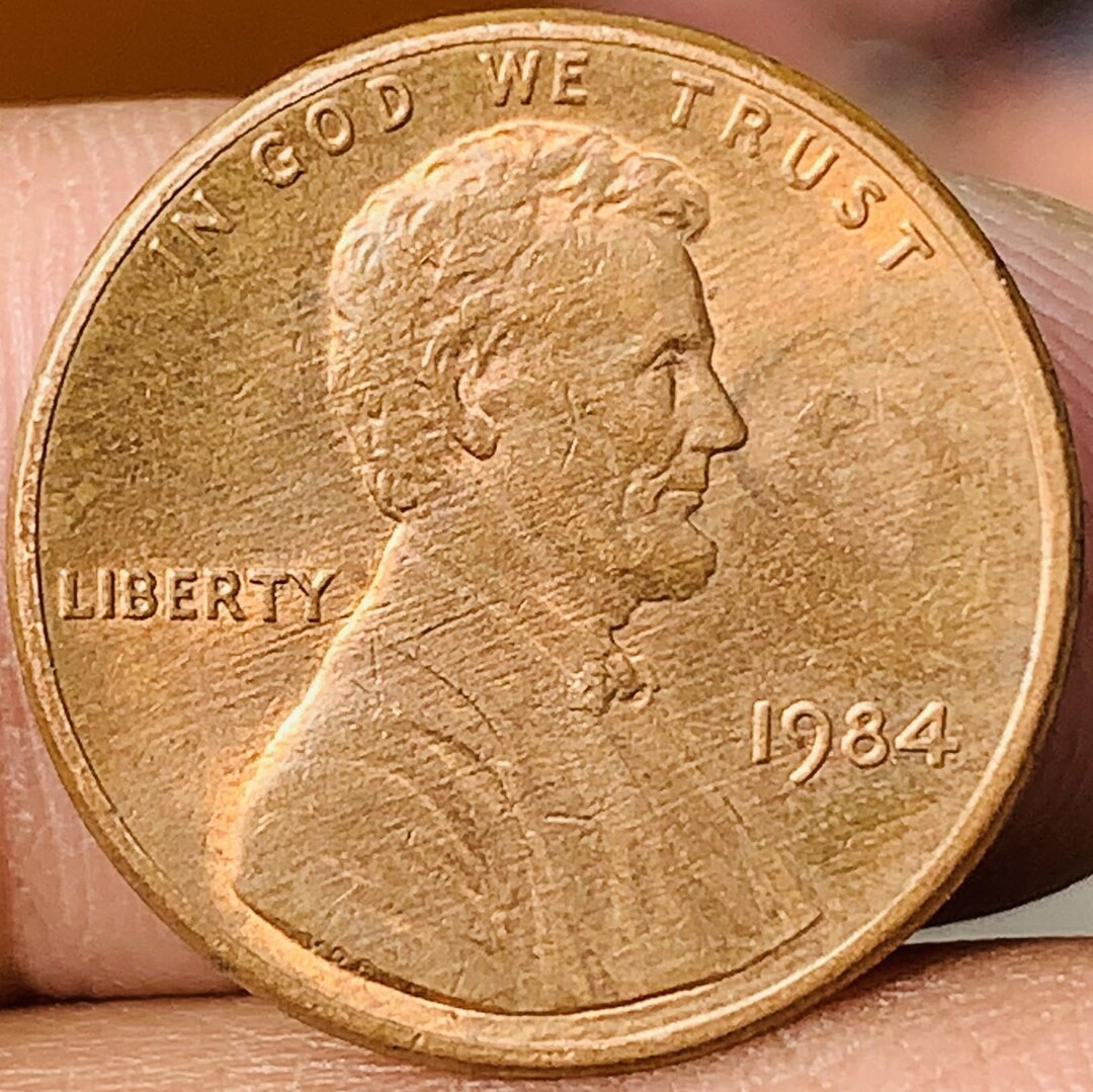 1984 Lincoln Memorial Penny Rare | US One Cent Coin | Vintage Liberty ...