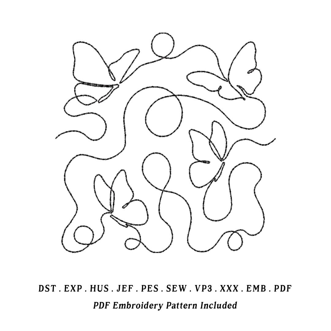 Butterfly Quilt Edge-to-edge Embroidery Design – Graceful Wings Pattern ...