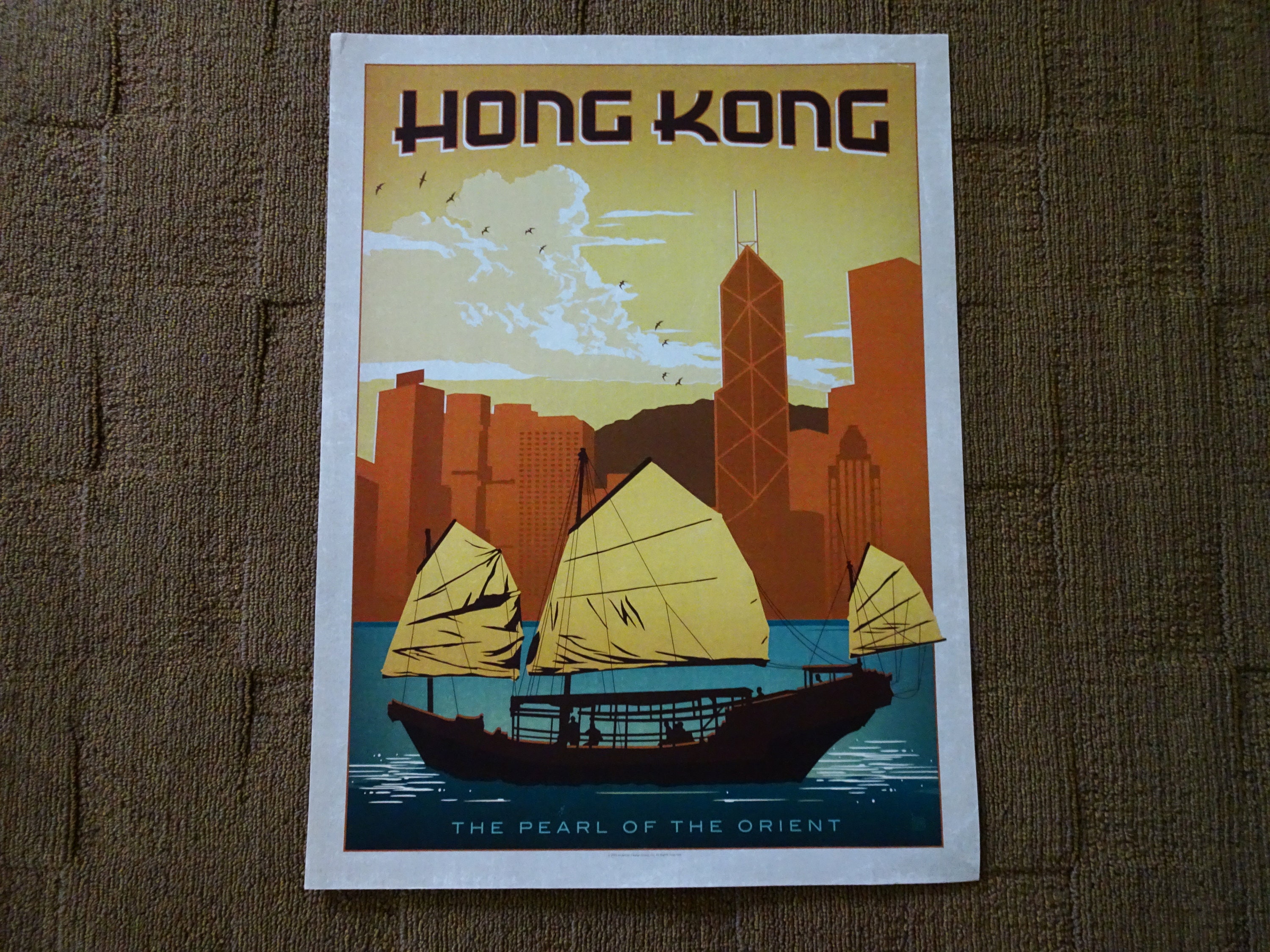 Hong Kong Print Hong Kong Poster - Etsy