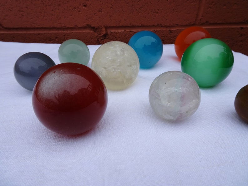 Solar System Marble Set, Gemstone Solar System Set, Planetary System ...