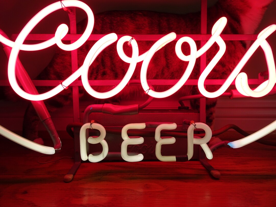 Vintage Neon COORS Sign, Vintage Neon Sign, Vintage Coors Sign - Etsy