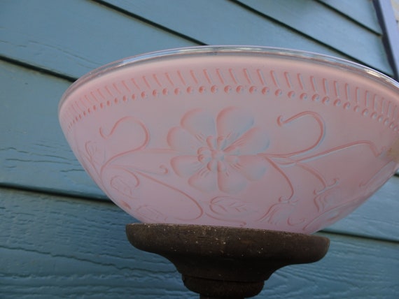 Vintage Pink Ceiling Light Cap Hanging Planter | Etsy