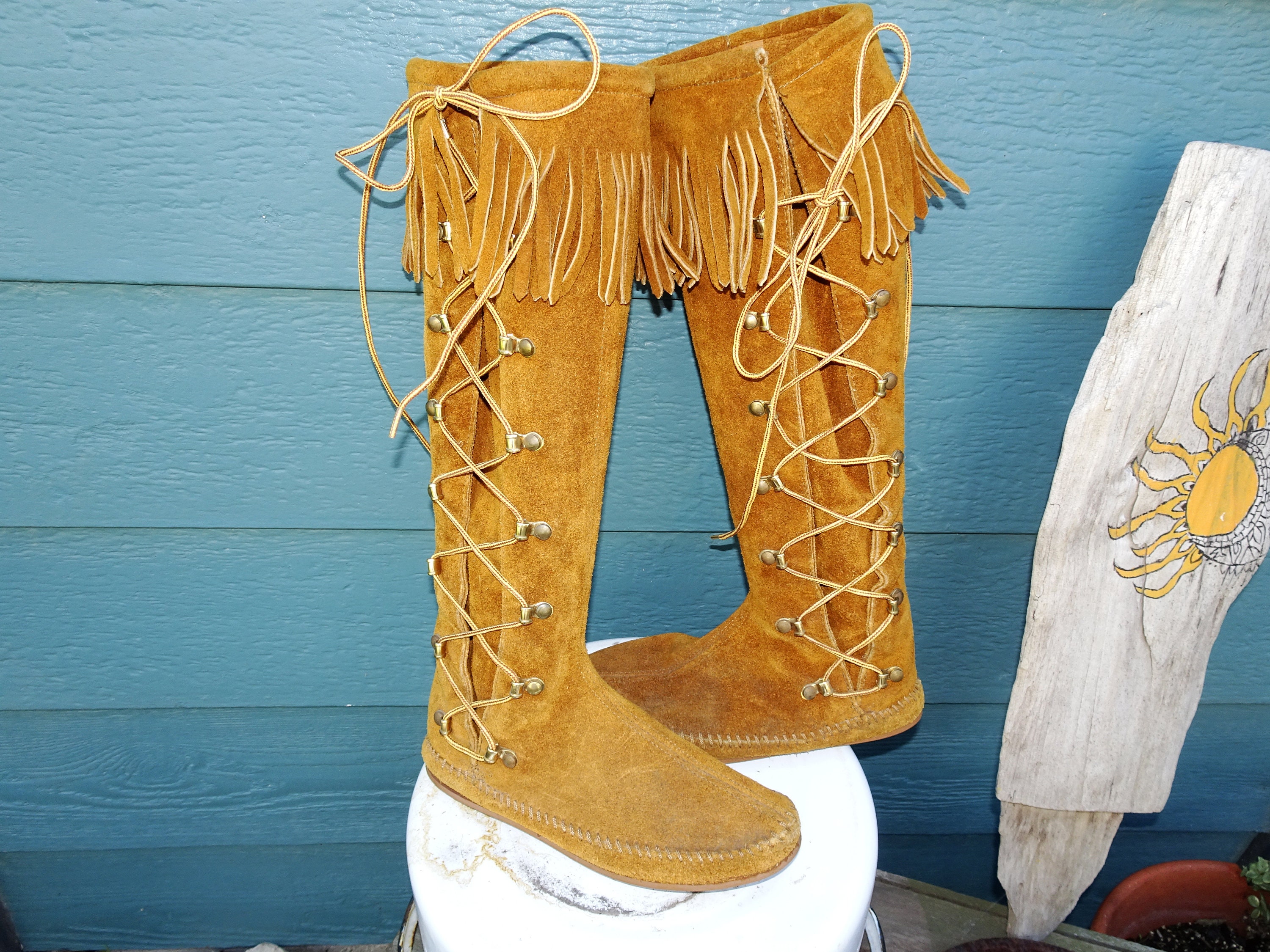 Buy Hand Made Boots, Native American Suede Moccasins, Online in India ...