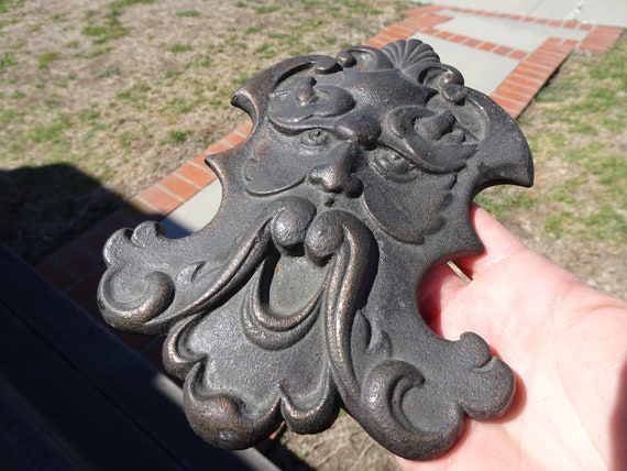 Vintage Cast Iron Devil Face Wall Art Face Plate Wall | Etsy