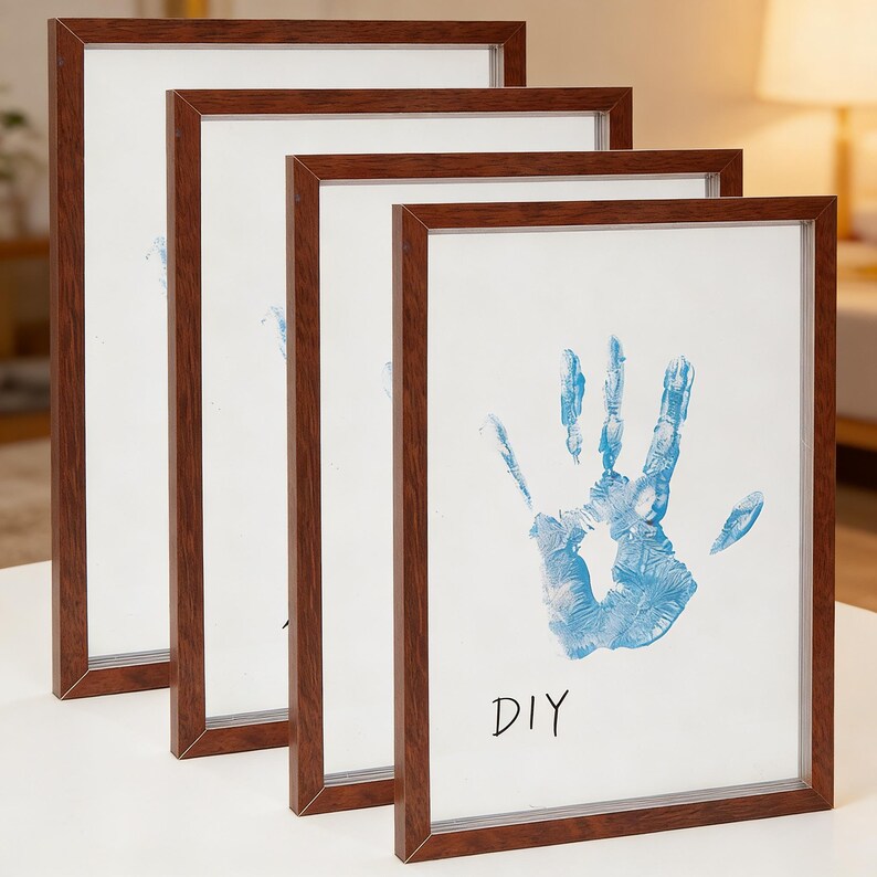 DIY Baby Handprint Frame Kit, Personalized Keepsake Gift for New ...