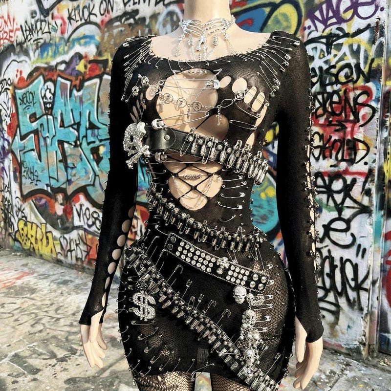 Aesthetic Bodycon Dress - Etsy
