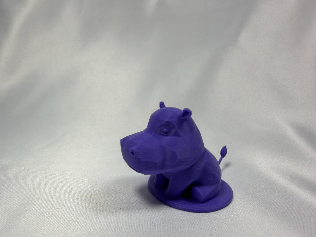 Small Hippo Loaf Figurine - Stylized River Animal Decor - Hippo Pup ...