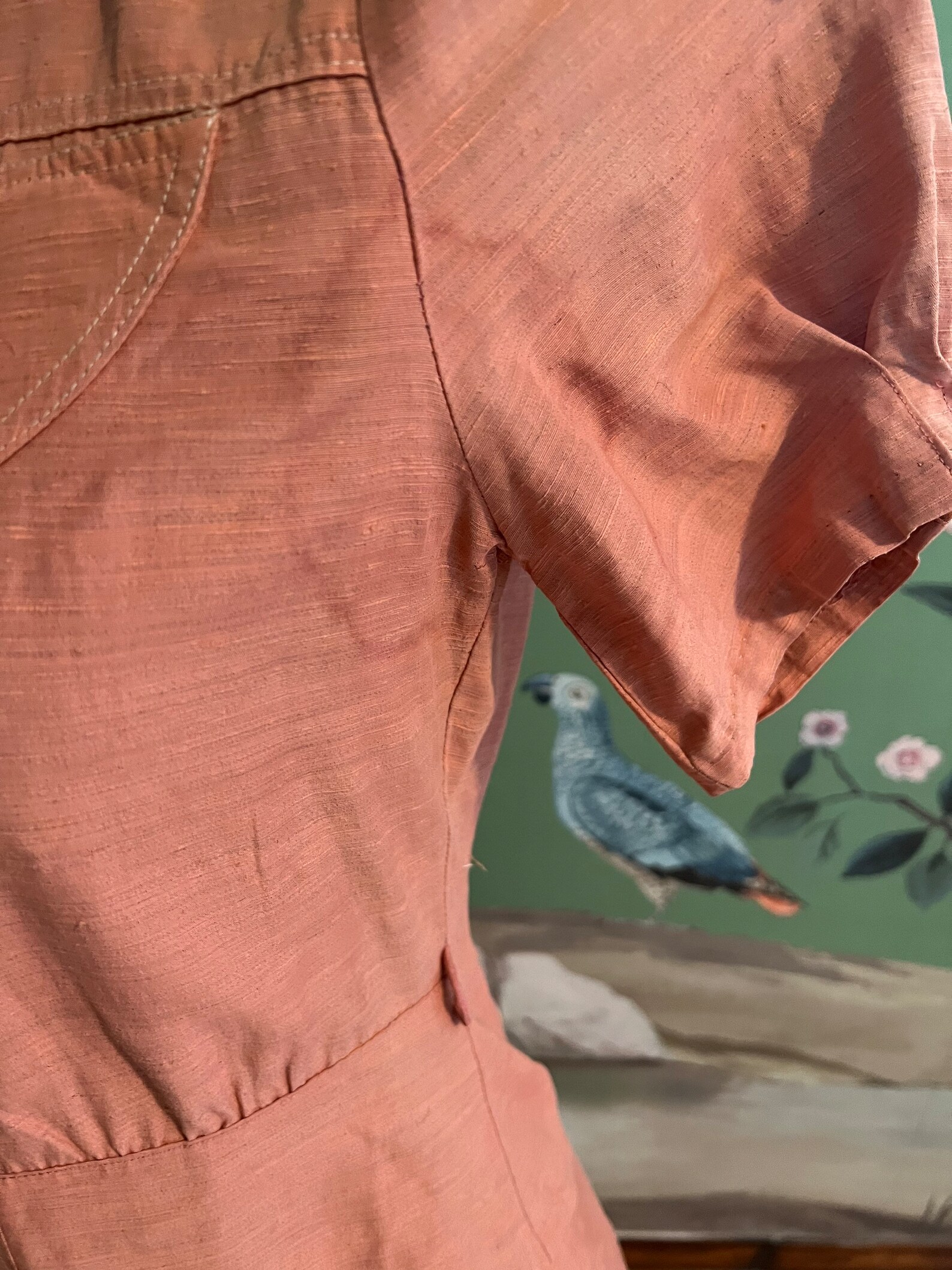1930s Light Salmon Pink Blouse and Skirt Set - Etsy
