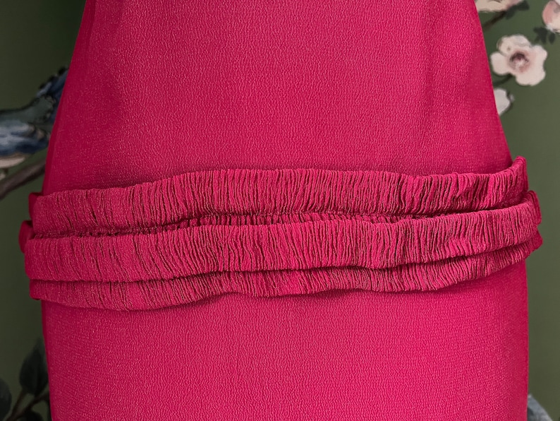 1930s Two Piece Raspberry Colored Glamour Old Hollywood Dress and Top ...