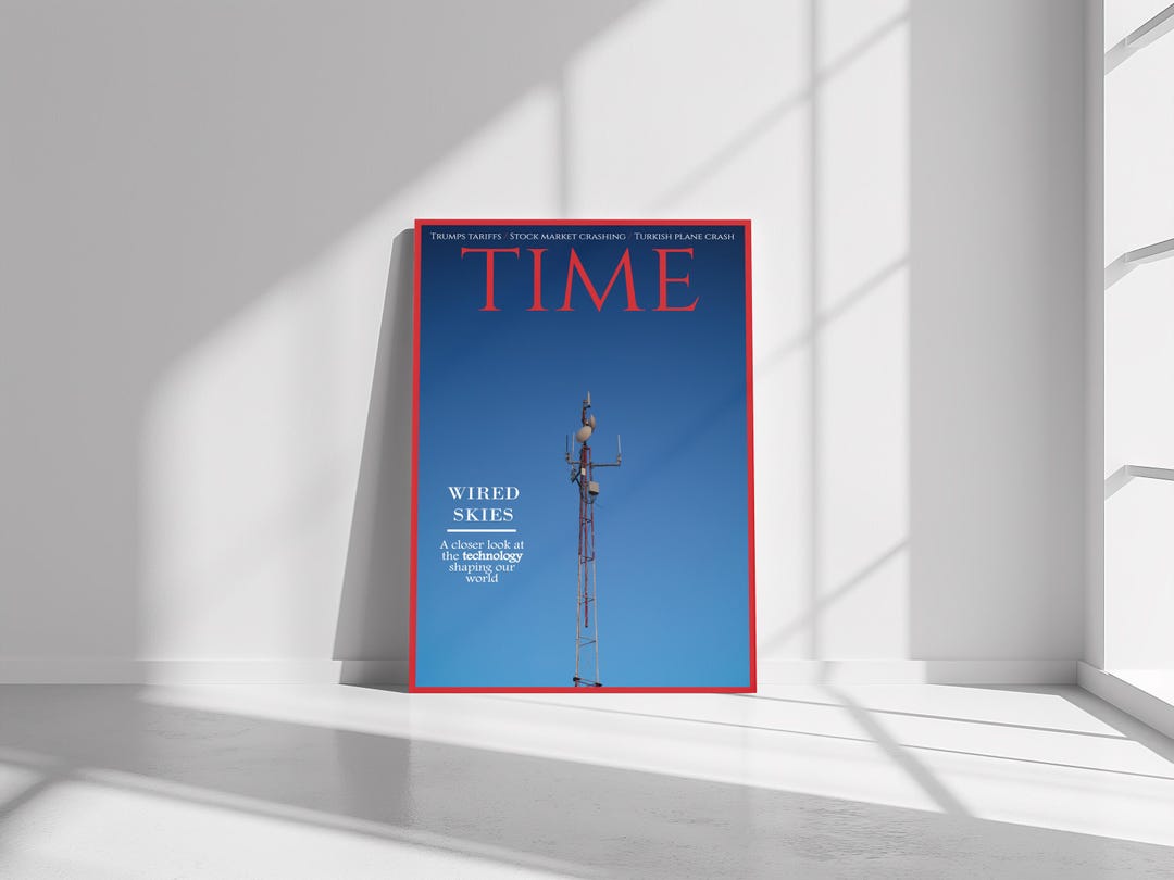 Wired Skies Poster Matte Poster | TIME Magazine Cover Art - Etsy