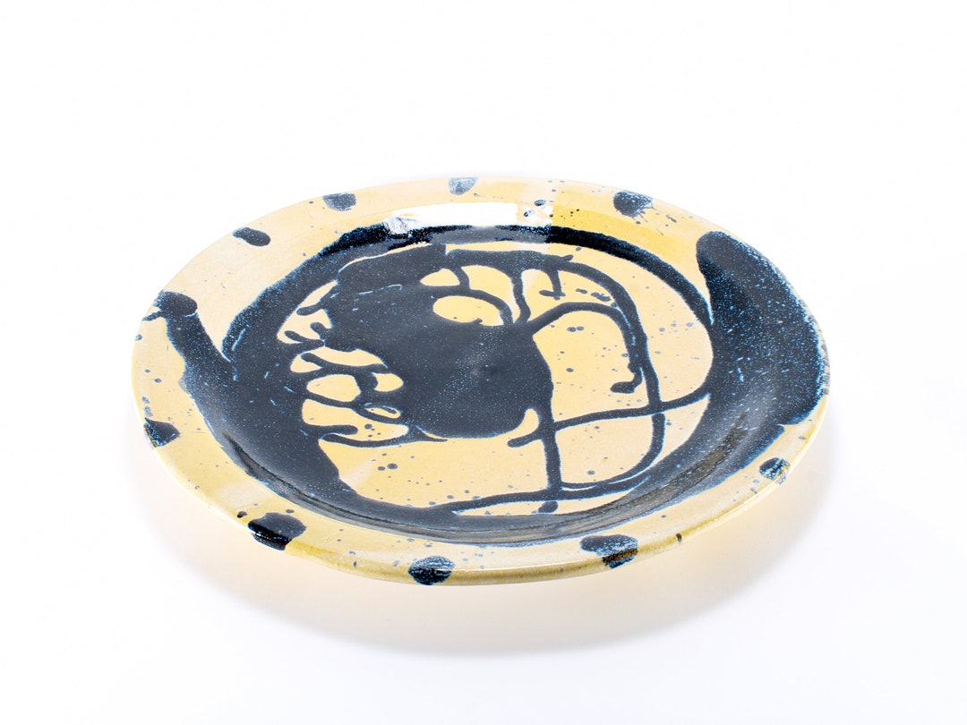 Large White and Blue Galaxy Platter, Ceramic Serving Tray - Etsy