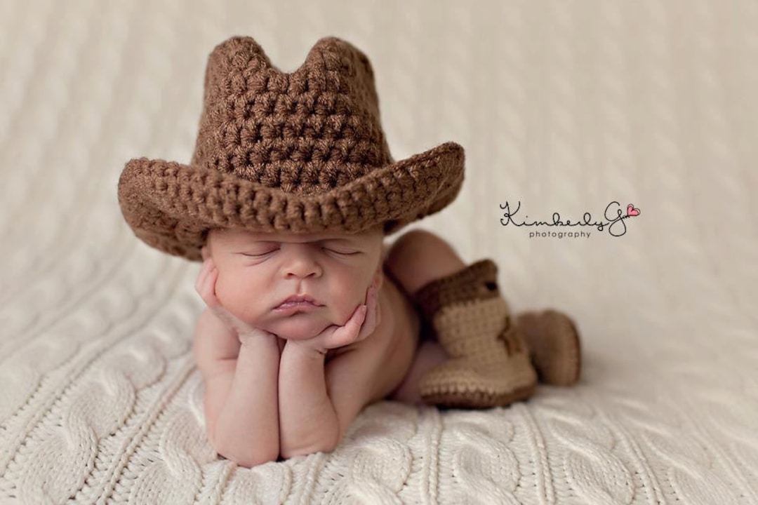 Baby Cowboy or Cowgirl Set-includes Cowboy Hat & Cowboy Boots, Western ...