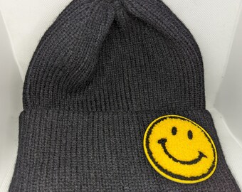 Smiley Face Beanies - Etsy