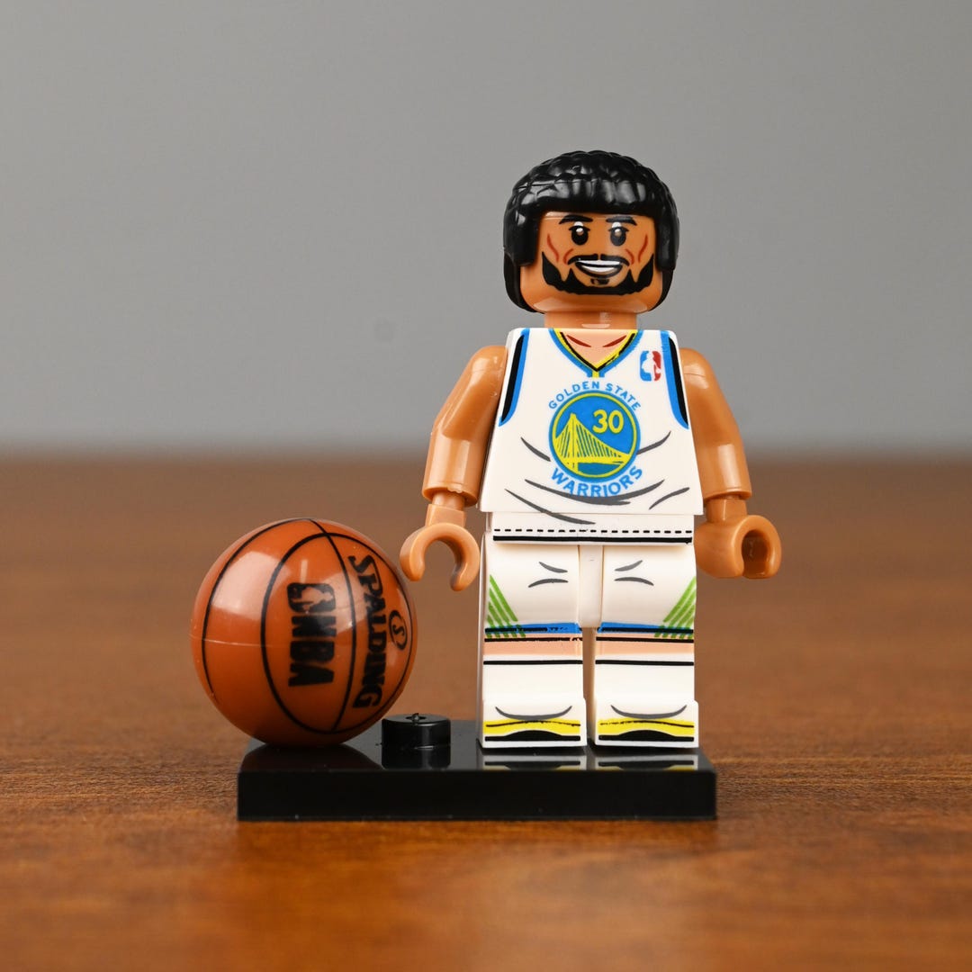 Stephen Curry Minifigure, Golden State Warriors 30 LEGO Compatible, the ...