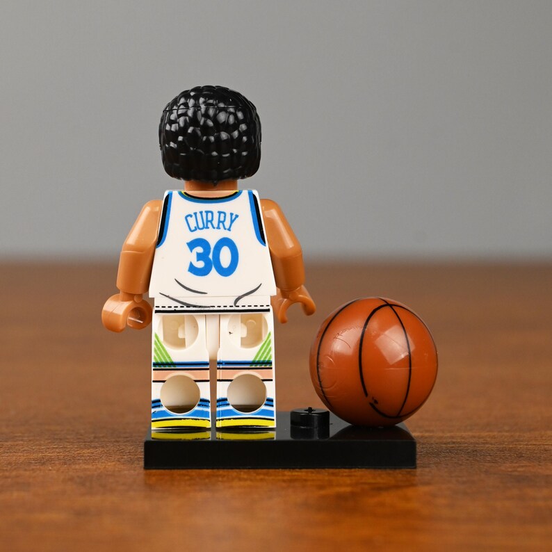 Stephen Curry Minifigure, Golden State Warriors 30 LEGO Compatible, the ...